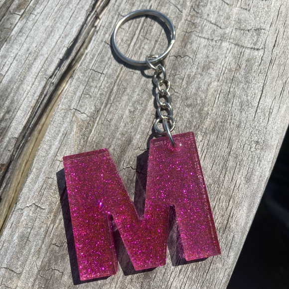 Accessories | Resin Letter M Keychain | Poshmark